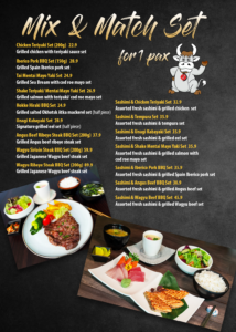 A la Carte Menu - Tenkaichi Japanese BBQ Restaurant